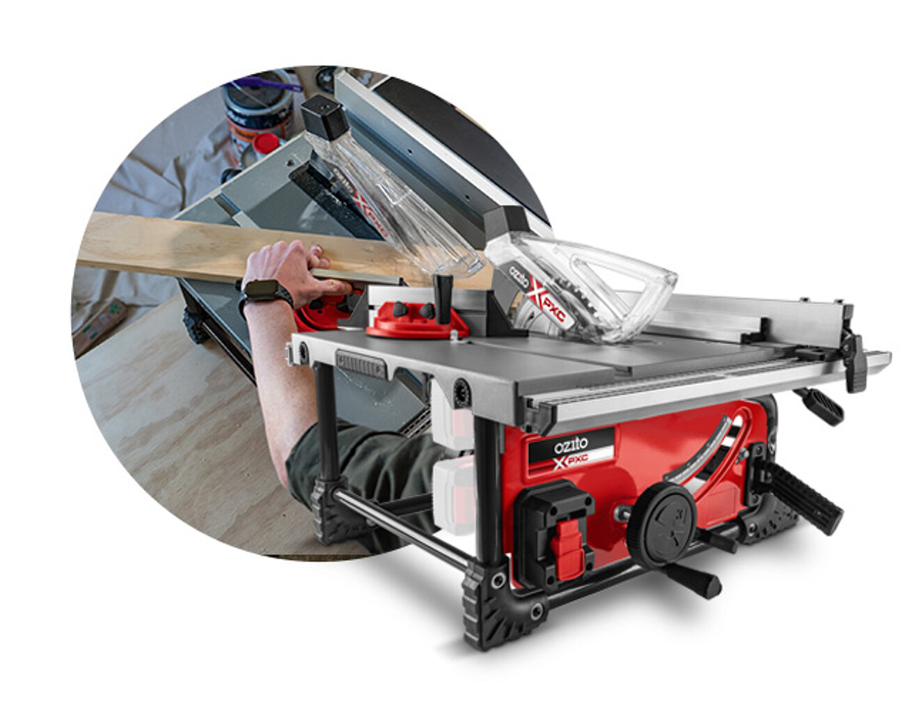 Cordless Portability with the PXC 36V (2 x 18V) Table Saw | ozito.com.au